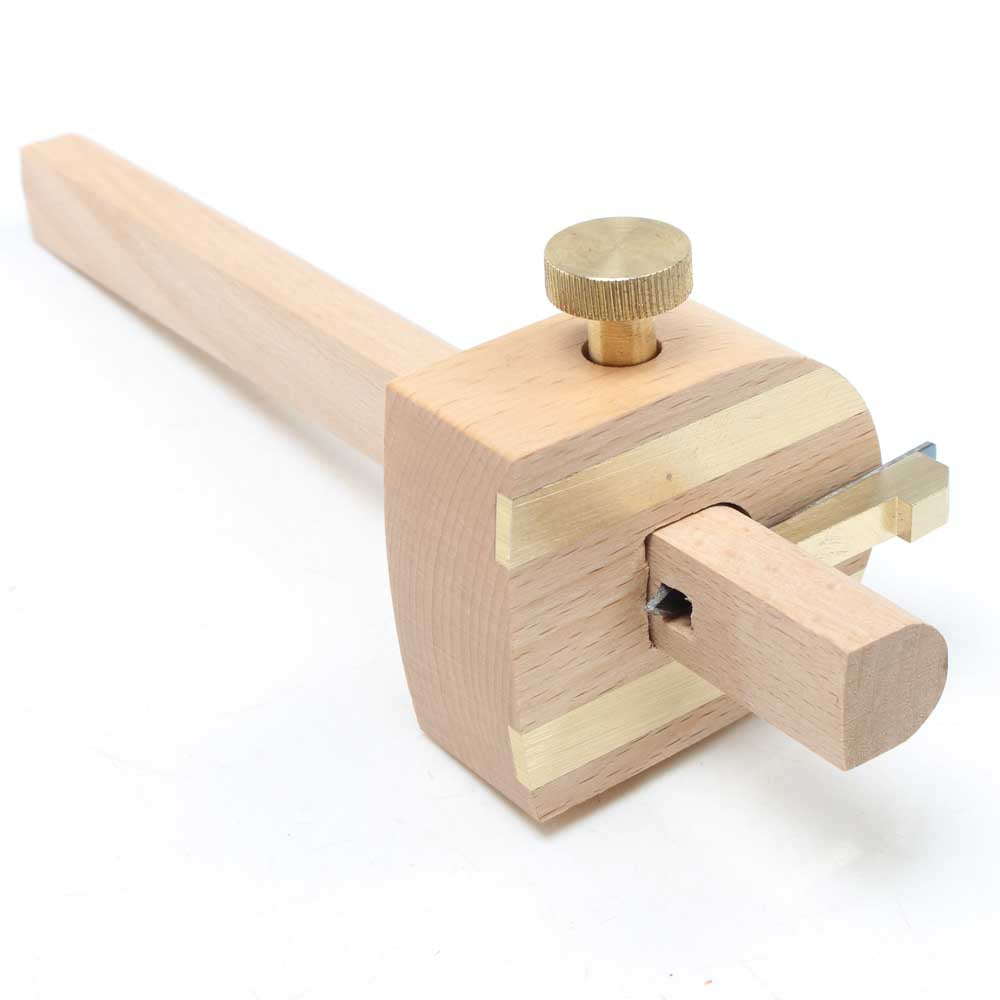 Joseph Marples Half Round Slitting Gauge – Beech and Brass – Toolnut