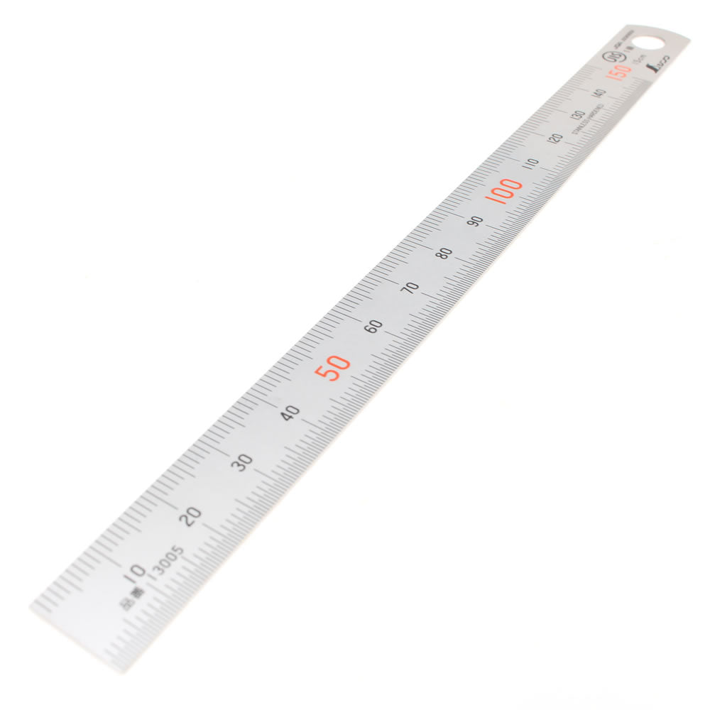 Shinwa Stainless Steel Ruler Hard chrome Finish 150mm – Toolnut