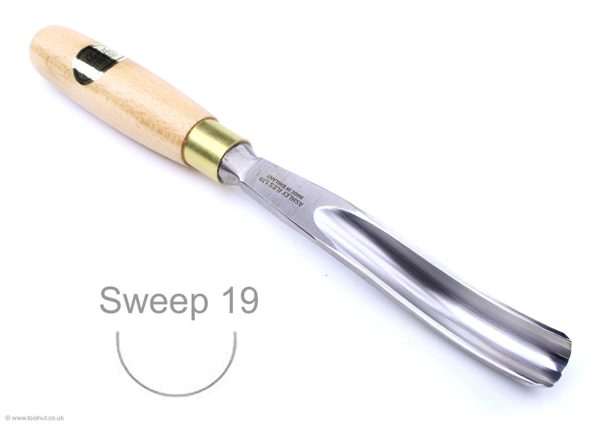 Ashley Iles - Sweep 19 - Curved - Carving Gouge – Toolnut