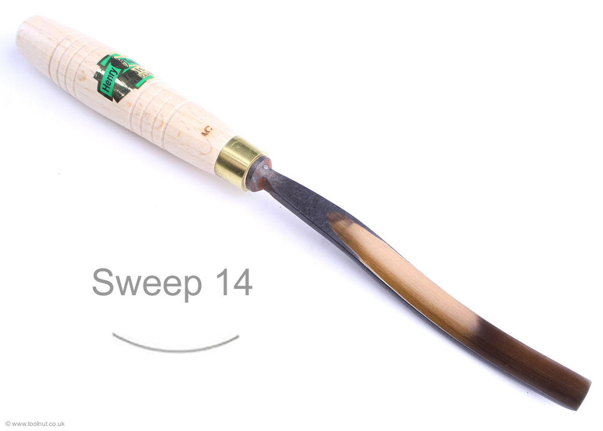 Henry Taylor - Sweep 14 - Curved - Carving Gouge – Toolnut