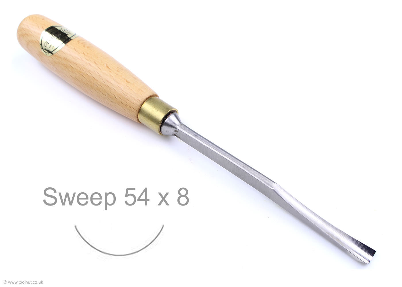 Ashley Iles - Sweep 54 x 08 - Fishtail - Carving Gouge – Toolnut