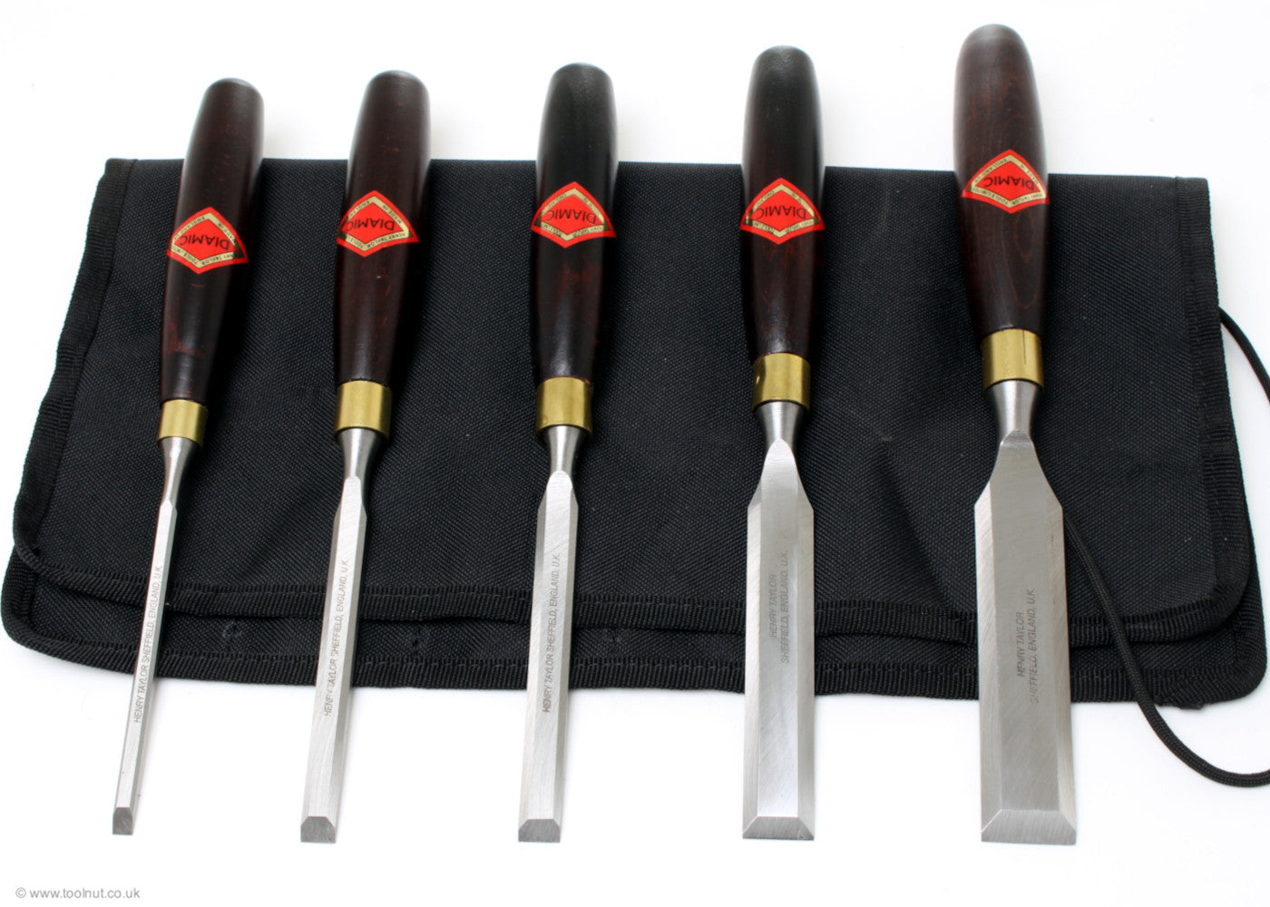 Henry Taylor Bevel Edge Chisel Set 5 Piece Dark Range